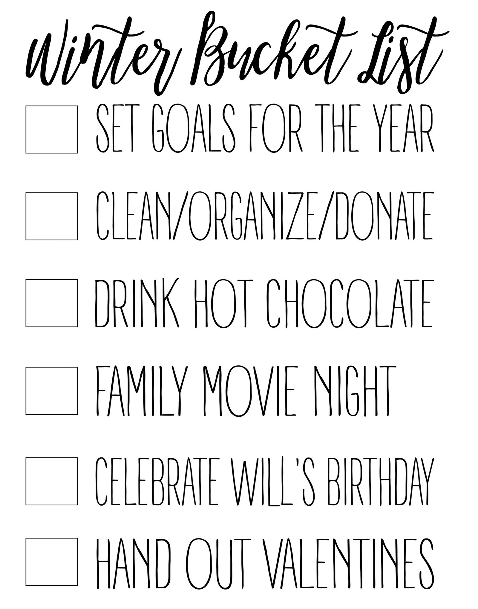 Winter Bucket List Crisp Collective Winter Bucket List Crisp Collective