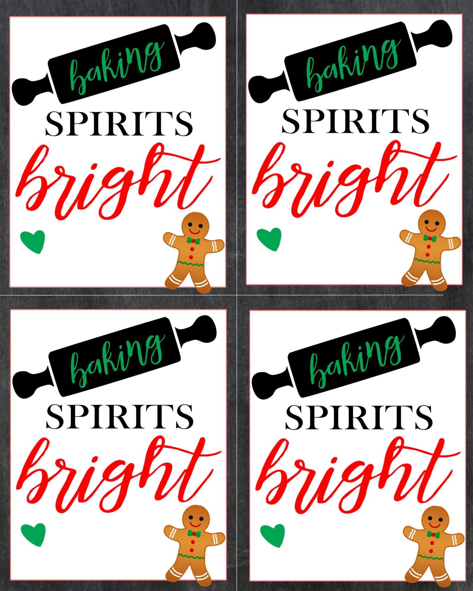 Baking Spirits Bright: Easy Gifts with FREE Printables