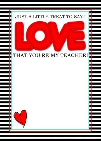 Valentine Gift Card Holders for Teachers