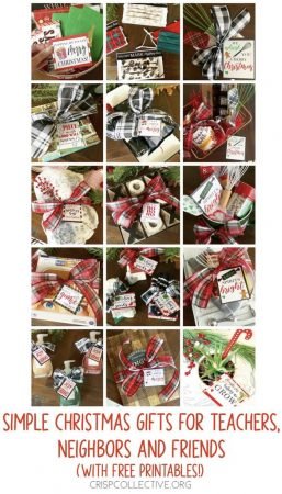 Simple, Budget Friendly Christmas Gifts for Teachers, Neighbors and Friends